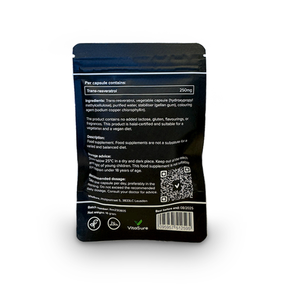 Resveratrol Supplement 250mg – VitaSure